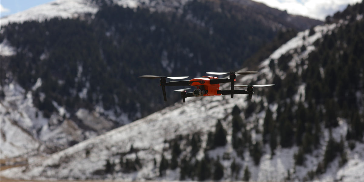 Winter Skiing Photography Drone | Autelpilot